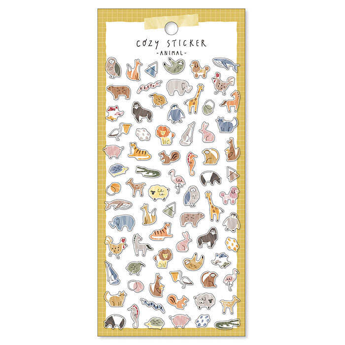 Mind Wave Cozy Sticker Sheet - Animal – Saiko Stationery
