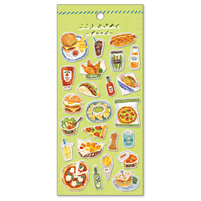 Mind Wave Food Sticker Sheet - American Food – Saiko Stationery