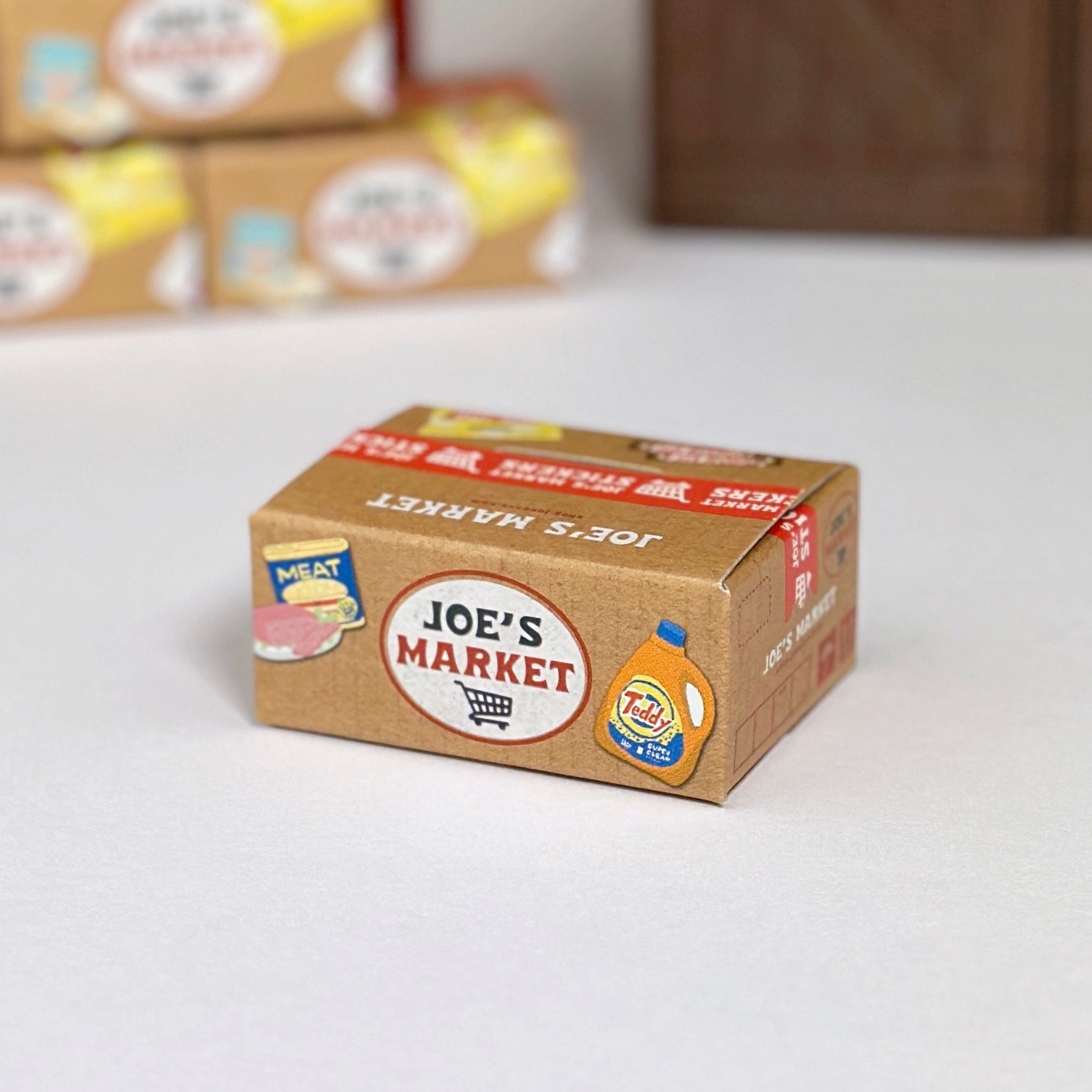 Miniature Shipping Box Flake Sticker Set - Grocery Store – Saiko Stationery