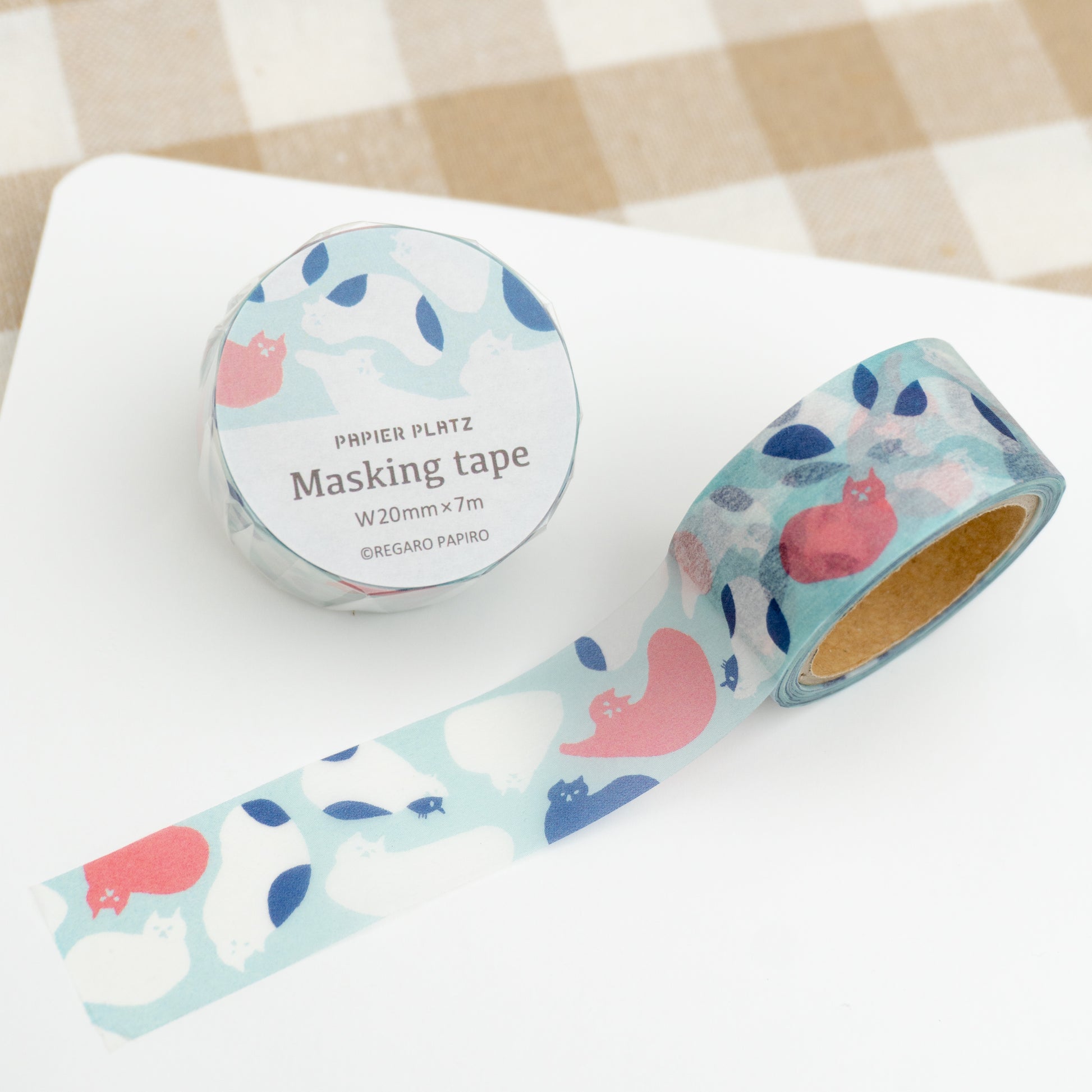 Papier Platz x Regaro Papiro Washi Tape - Cat Blobs (20mm) – Saiko ...