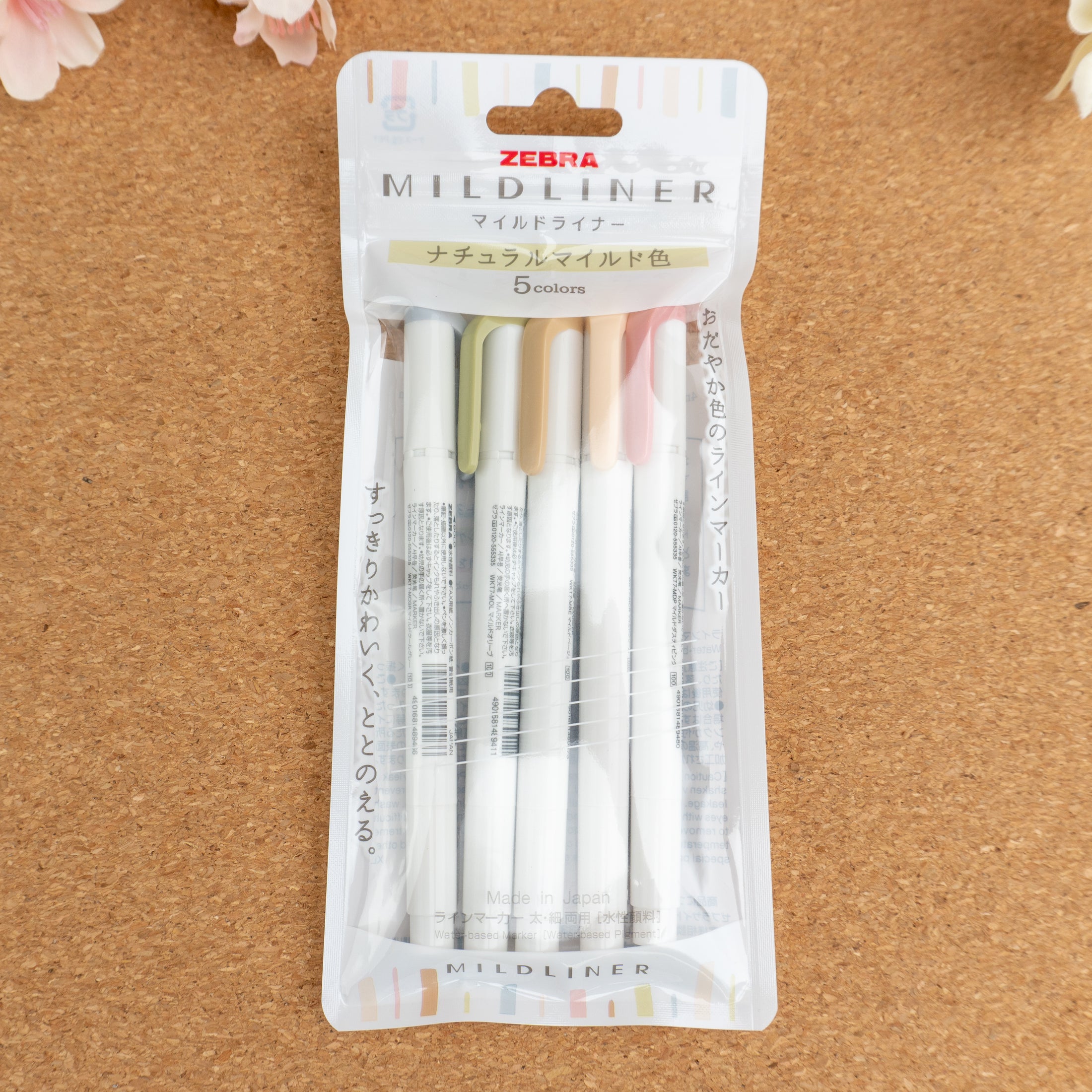 Zebra Mildliner Double Sided Highlighter - Natural Color Set – Saiko ...