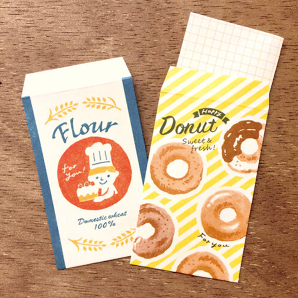 Marché Paper Bag Mini Stationery Set - Donut and Flour – Saiko Stationery