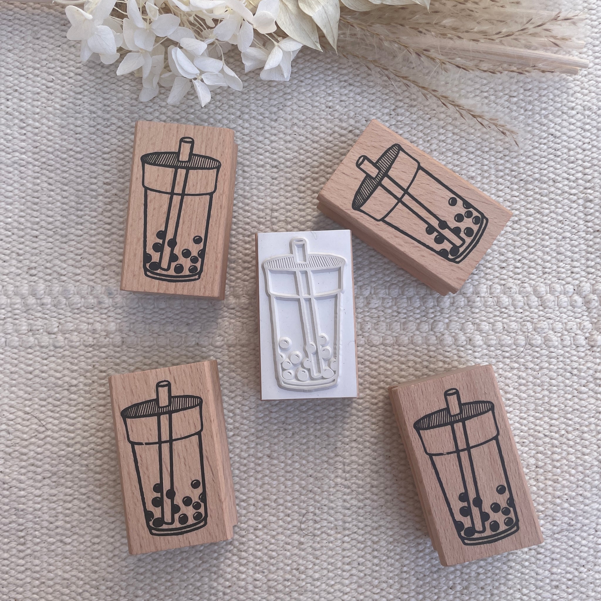 Wooden Handle Rubber Stamp - Ink Swatching Stamps (Saiko Exclusive ...