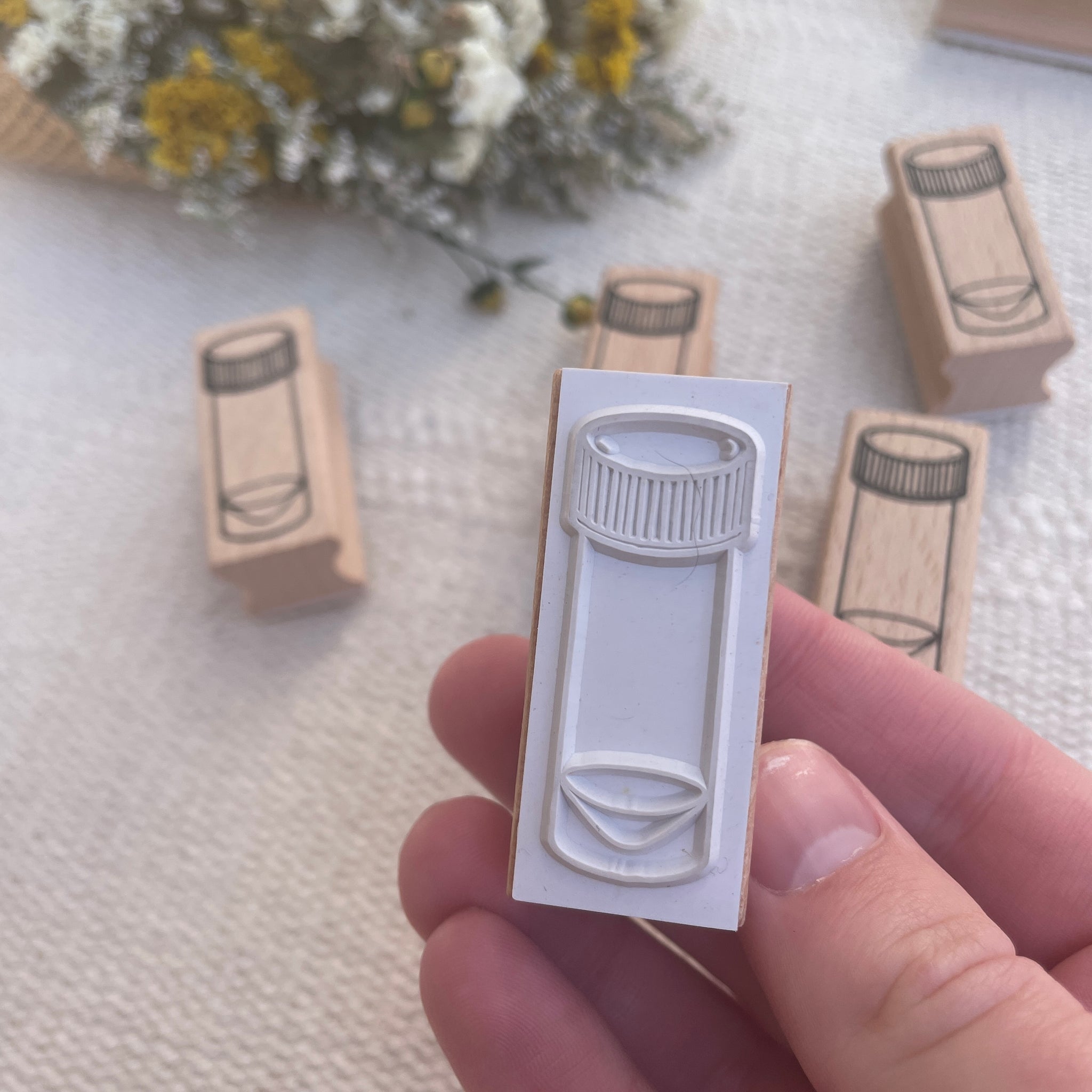 Wooden Handle Rubber Stamp - Ink Swatching Stamps (Saiko Exclusive ...