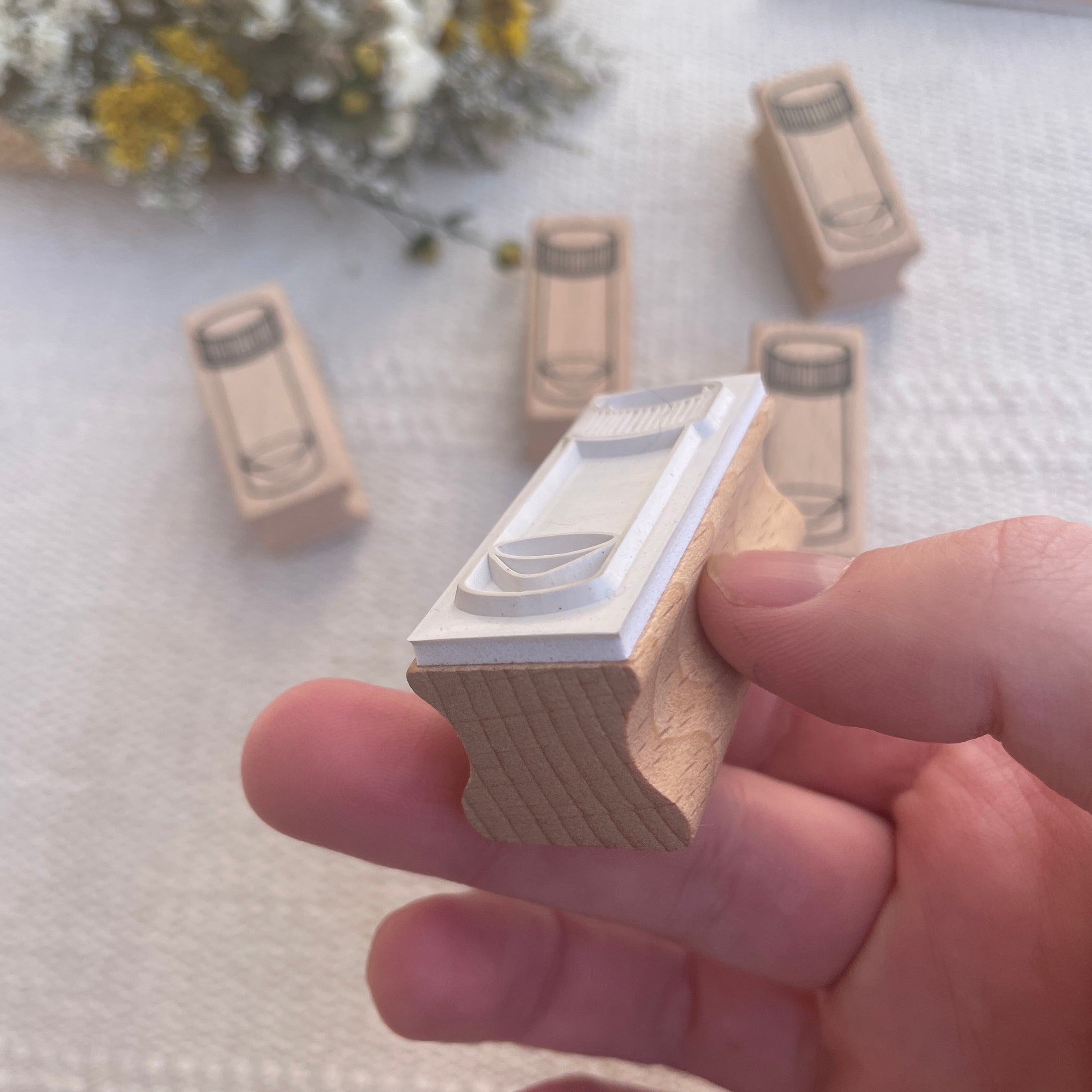 Wooden Handle Rubber Stamp - Ink Swatching Stamps (Saiko Exclusive ...